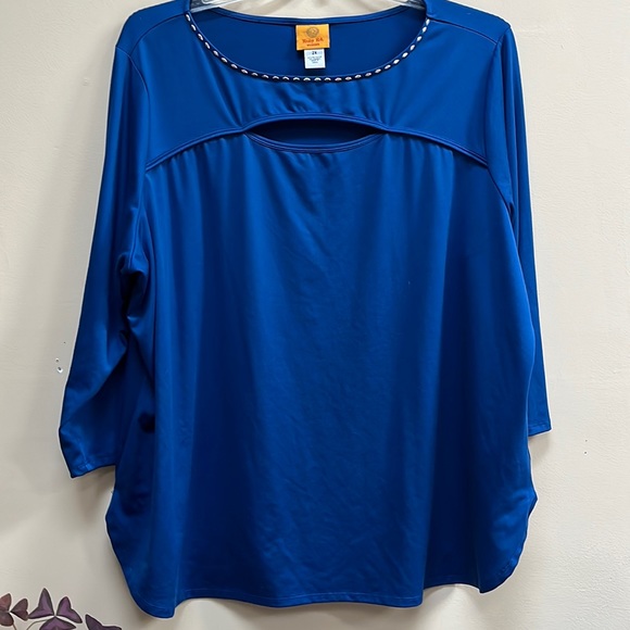 Ruby Rd. | Tops | Ruby Rd Woman 2x Royal Blue | Poshmark